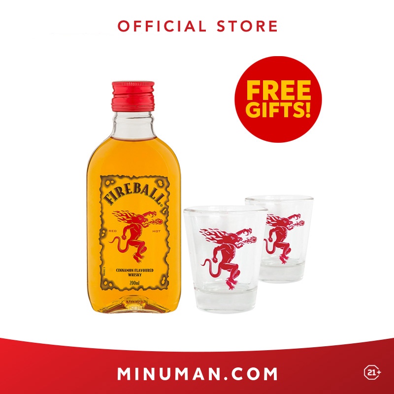 Jual Fireball - Cinnamon Whisky - 200ml | Shopee Indonesia