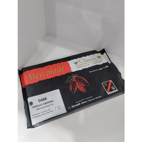 Jual coklat mercolade classic compound/mercolade dark chocolate ...