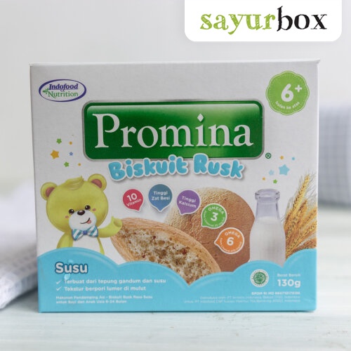 Jual Promina Biskuit Rusk Susu 130 gram Sayurbox | Shopee Indonesia