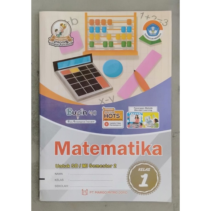 Jual Buku LKS Kurikulum Merdeka Bupin4.0| Matematika Kelas 1 SD/MI ...
