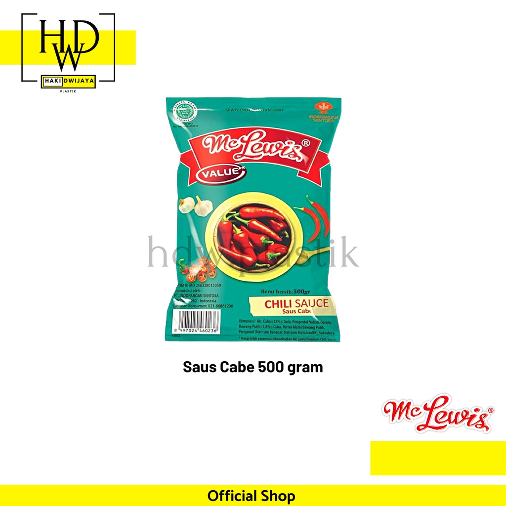 Jual Mc Lewis Chili Sauce Value / Saos Cabe 500g | Shopee Indonesia