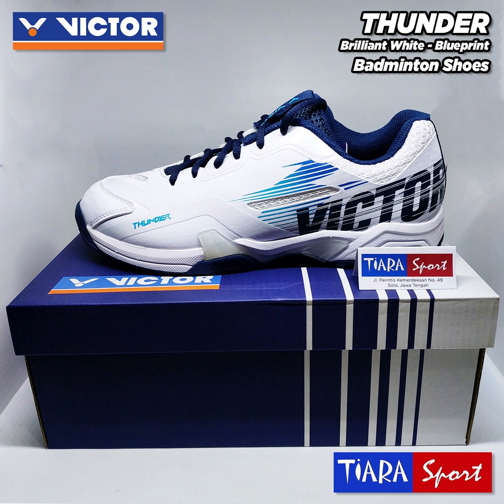 Jual Sepatu Badminton Victor THUNDER AB - Brilliant White/Blueprint ...