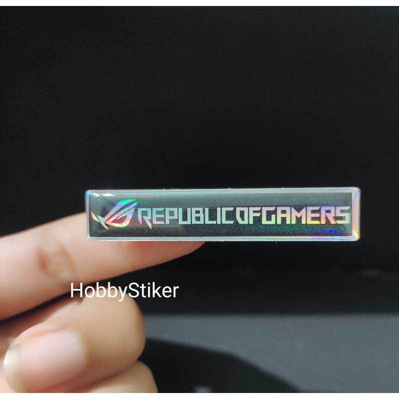 Jual Stiker timbul ROG republic of gamers untuk bezel laptop notebook ...
