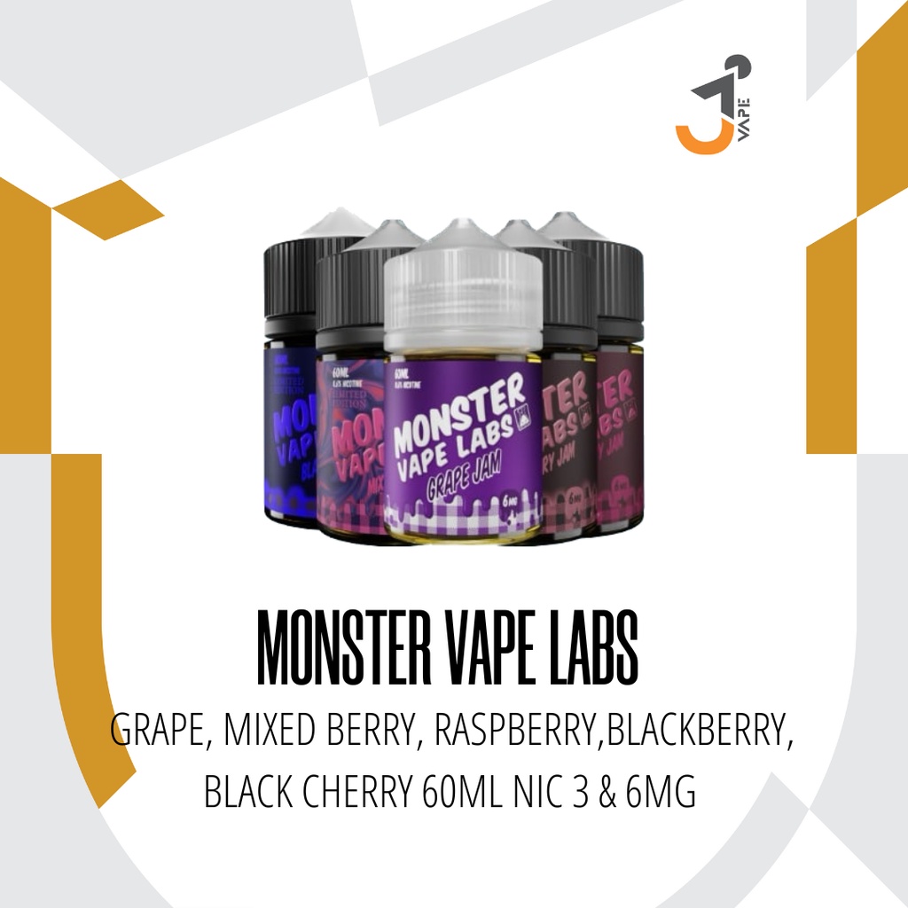 Jual MONSTER VAPE LABS SERIES 60ML BY CREATIV LABZ E-LIQUID | Shopee ...