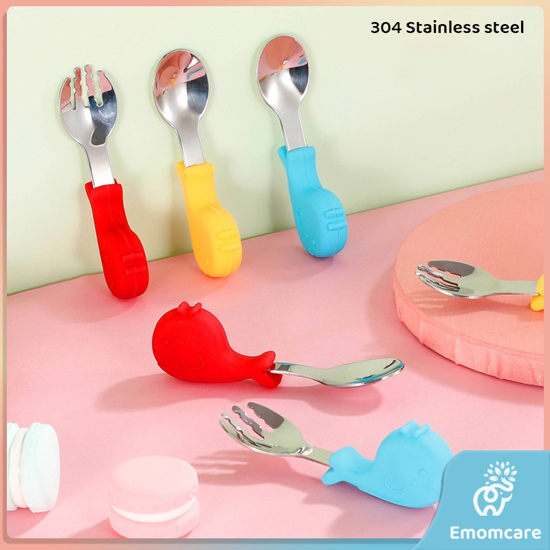 Jual Sendok Training Stainless Steel Sendok makan mpasi bayi gagang ...