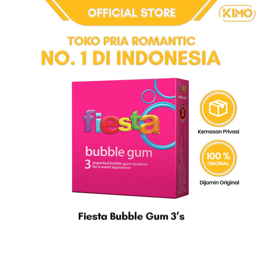 Jual Kondom fiesta bubble gum isi 3 pcs | Shopee Indonesia