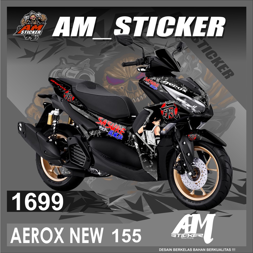 Jual Decal Aerox 155 New Desain Racing Full Body Desain anime Decal ...