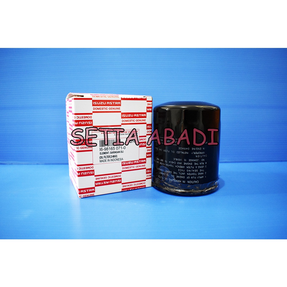 Jual OIL FILTER / FILTER OLI / SARINGAN OLI DMAX / MUX ORIGINAL ...