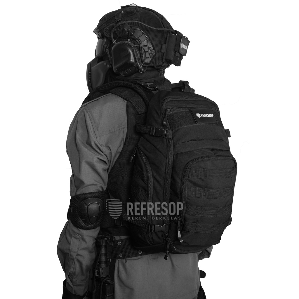 Jual REFRESOP Original PX821 Tas Army Tactical Ransel - Hitam | Shopee ...