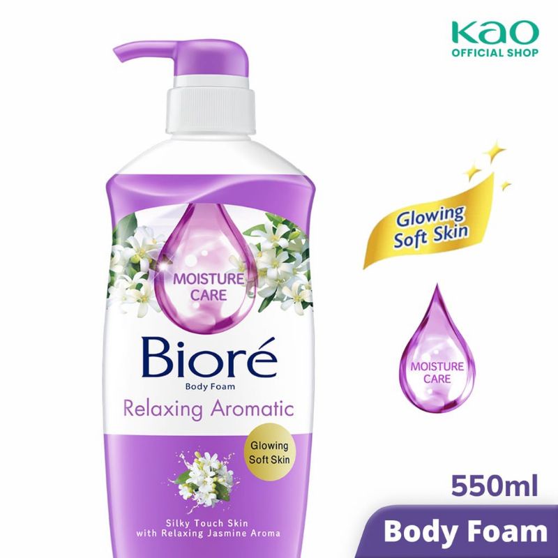 Jual Biore Body Foam Wash 550 ml Pump | Shopee Indonesia