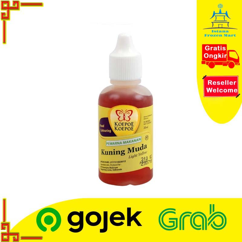 Jual Pewarna Makanan Kuning Muda Kupu 30 ML - KOEPOE KOEPOE | Shopee ...