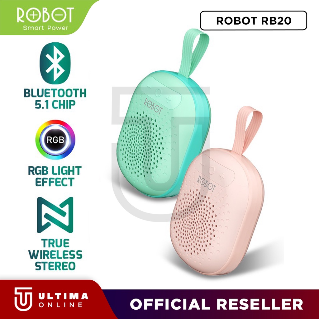 Jual ROBOT Speaker Bluetooth Portable RGB RB20 Speker Bass TWS (Spt JBL ...