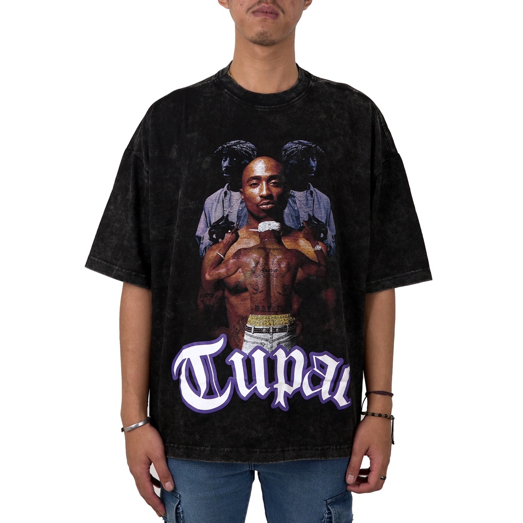 Jual KAOS OVERSIZE TOXIC1805 NEW TUPAC SHAKUR WASH | Shopee Indonesia