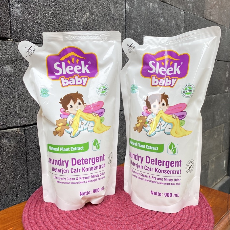 Jual Sleek Baby Laundry Detergent 900ml Twinpack(2pcs) | Shopee Indonesia
