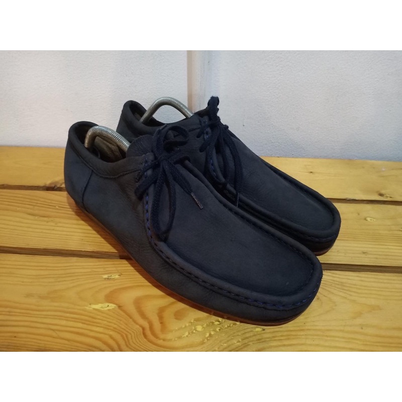 Jual Clarks Wallabees Navy Original | Shopee Indonesia