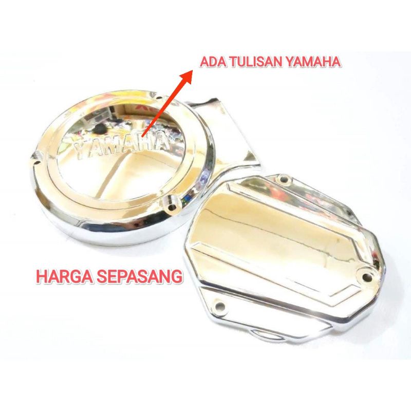 Jual TUTUP BAK MESIN KOPLING KANAN KIRI POMPA OLI RX KING CHROME | Shopee Indonesia