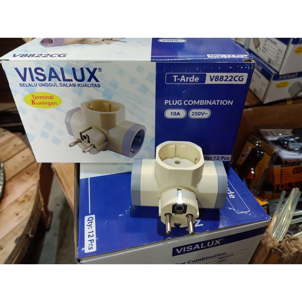 Jual Visalux Steker T Arde / Colokan Cabang 3 Arde Terminal Kuningan ...