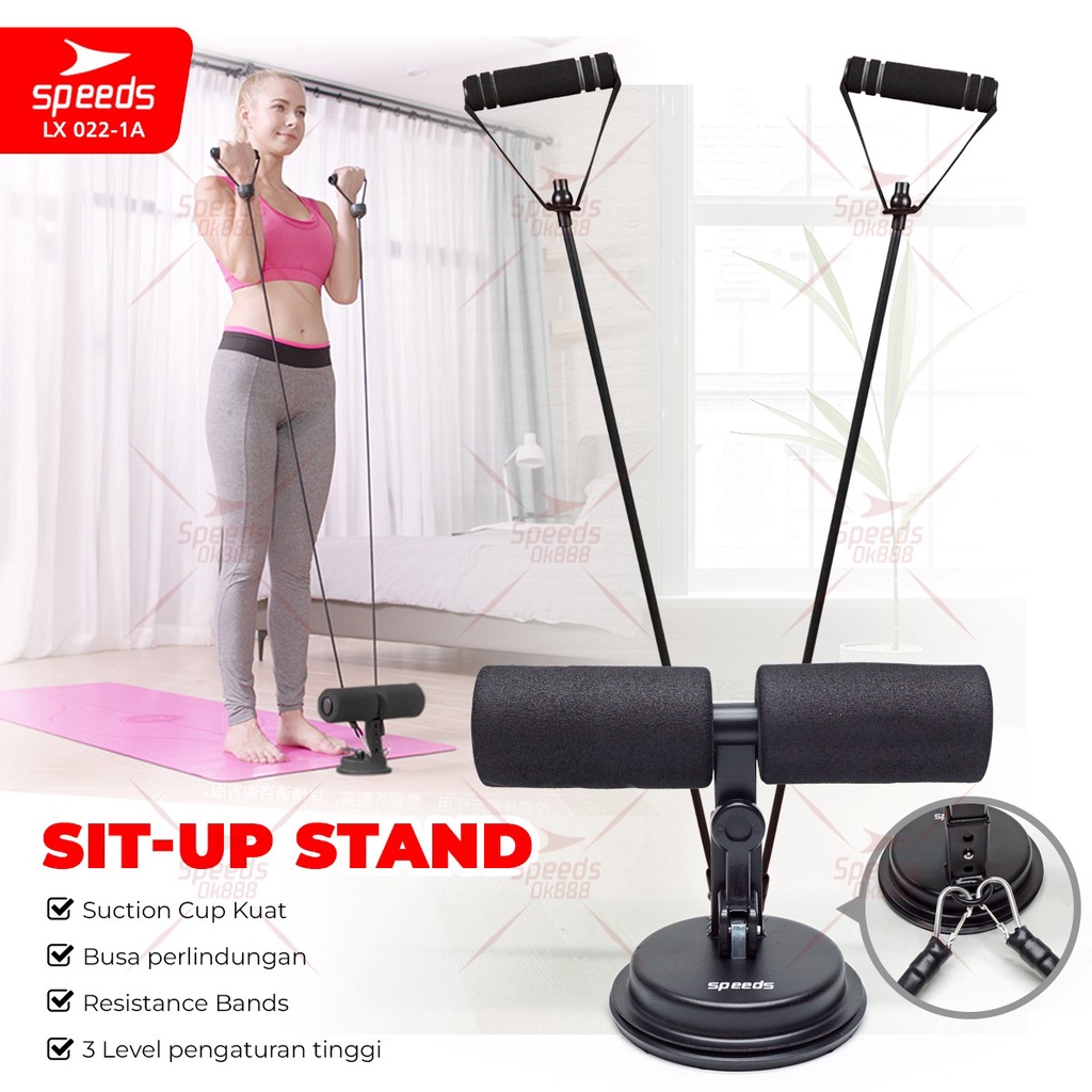 Jual SPEEDS Sit Up Stand + Tali Resitance Bands Alat Sit Up Tali Set ...