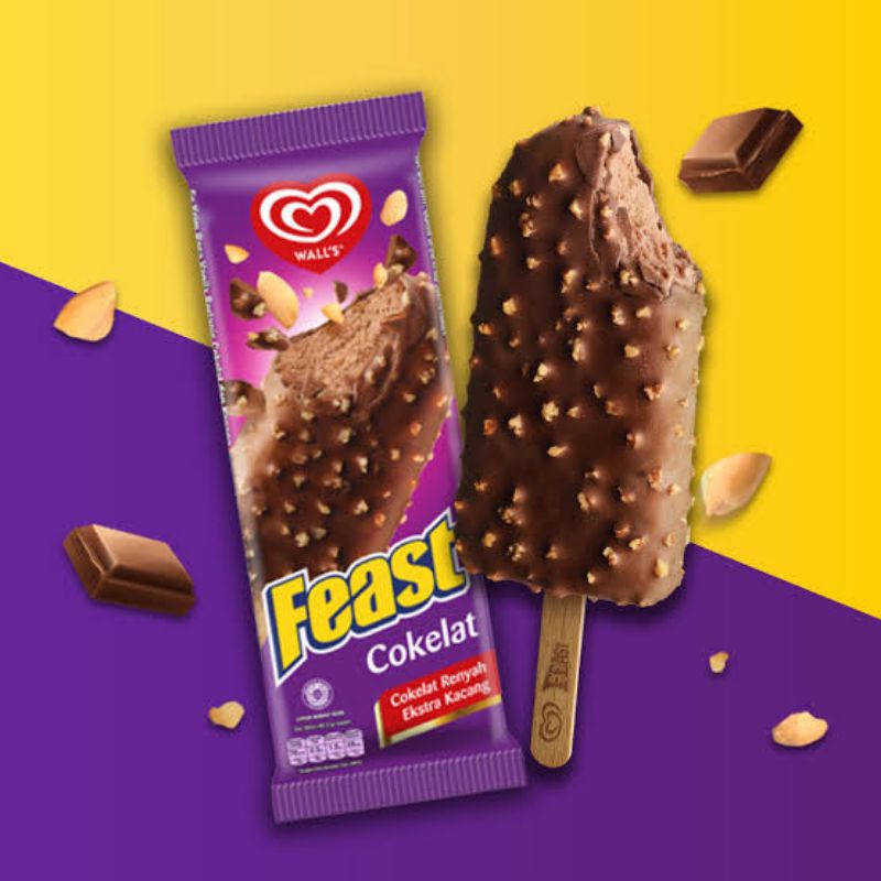 Jual Ice cream feast 65ml walls khusus instan exp 2024 | Shopee Indonesia