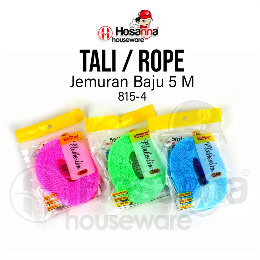 Jual Tali Jemuran Baju 5 Meter / Tali Gantungan Praktis Serbaguna ...