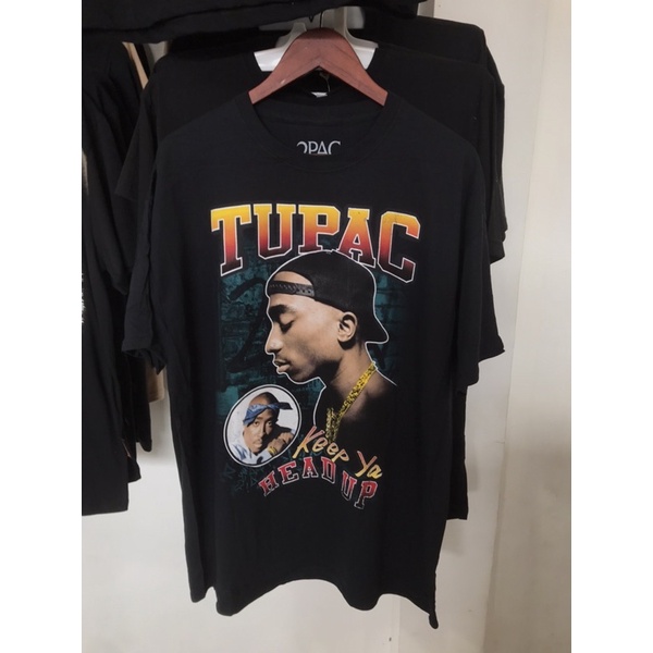 Jual KAOS TUPAC - KEEP YA HEAD UP (ORIGINAL MERCHANDISE) | Shopee Indonesia