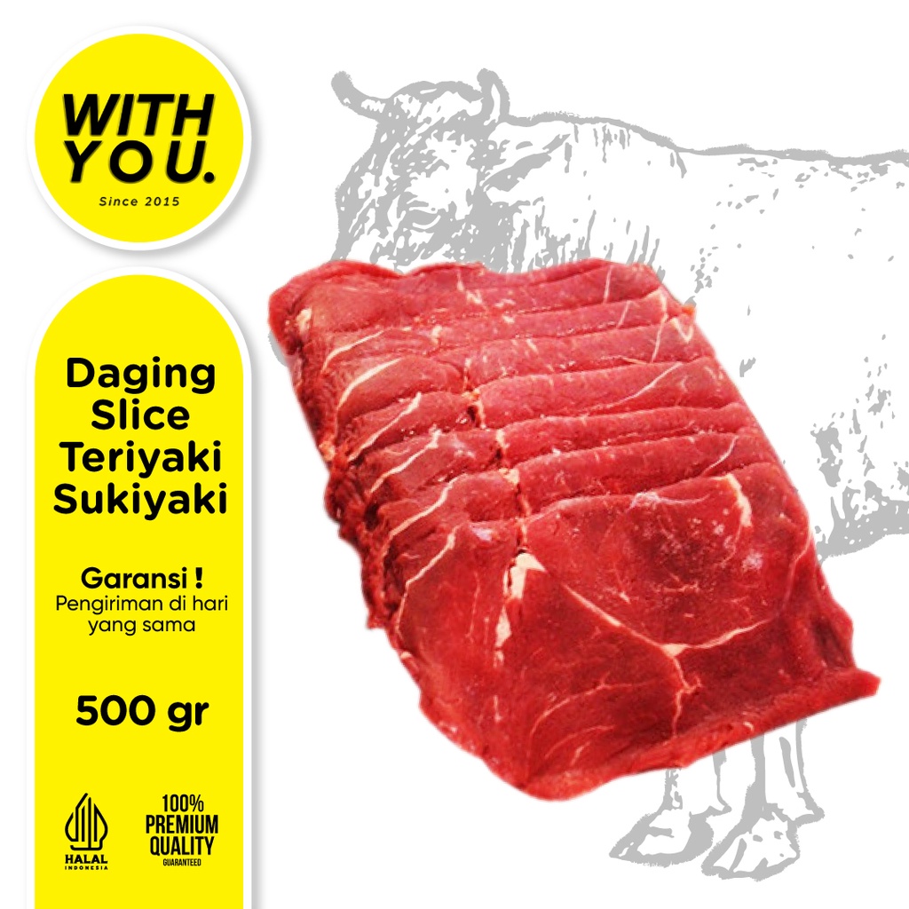 Jual DAGING SLICE LOWFAT/LESSFAT CUBEROLL TERIYAKI SUKIYAKI 500gr ...