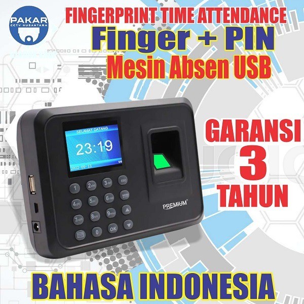 Jual MESIN ABSENSI / MESIN ABSEN / FINGERPRINT A3 MERK PREMIUM TERMURAH ...