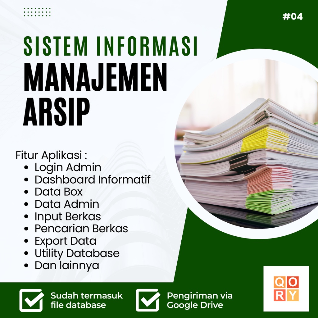 Jual Source Code Program Aplikasi Sistem Informasi Manajemen Arsip Berbasis Web Framework