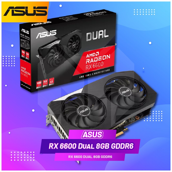 Jual ASUS Radeon RX 6600 Dual 8GB GDDR6 - RX6600 DDR6 | Shopee Indonesia