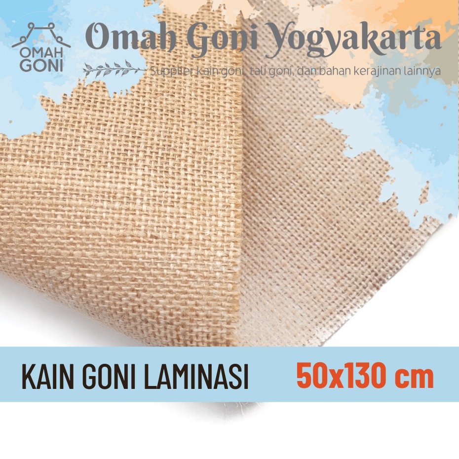 Jual Kain Goni Laminasi 50x130 CM - Bahan Goni Untuk Tas - Laminated ...
