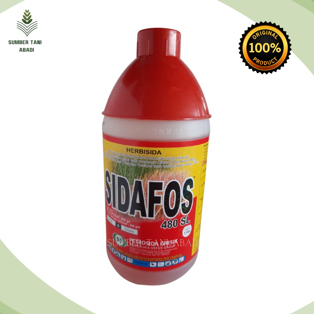 Jual Sidafos 480 SL - 1 liter - Herbisida untuk gulma berdaun lebar dan ...