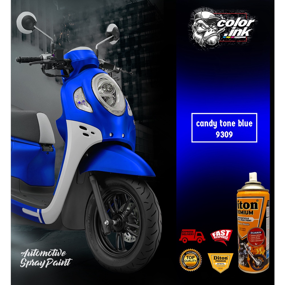 Jual diton premium 9309 biru candy/candy tone blue (cat semprot/pylox ...