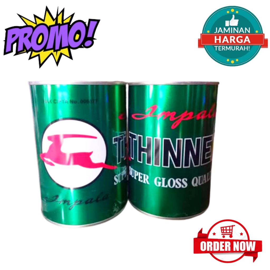 Jual Thinner Impala Kaleng Pengencer Cat Isi 1 Liter | Shopee Indonesia