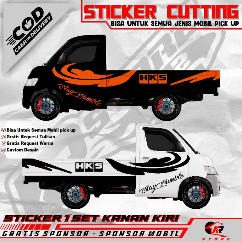 Jual striping sticker variasi list mobil Daihatsu Grandmax dan bisa ...