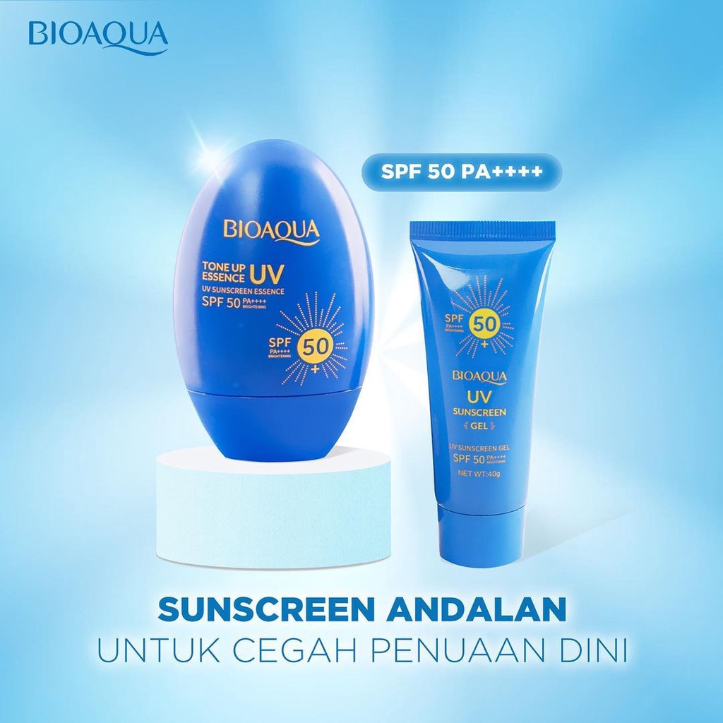 Jual BIOAQUA UV Sunscreen Gel SPF 50 PA++++ | Tone Up UV Sunscreen ...