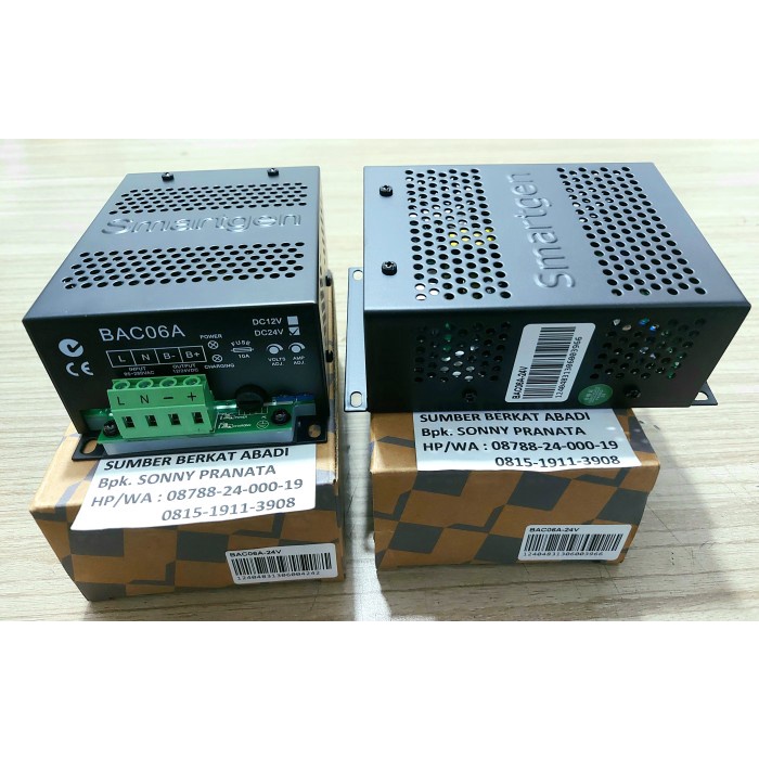 Jual BATTERY CHARGER SMARTGEN BAC06A-24V (6A, 24VDC) BERGARANSI 3 BULAN ...