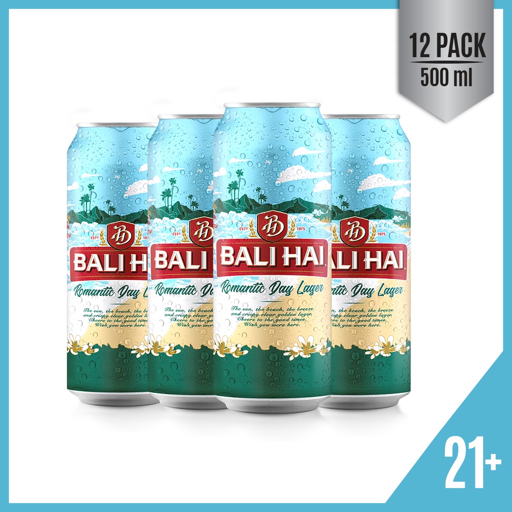Jual Bali Hai Romantic Day Lager Beer - Bir Lager [500ML / 12 KALENG ...