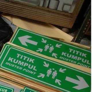 Jual Stiker emergency exit sign | Cutting sticker reflektif | Shopee ...