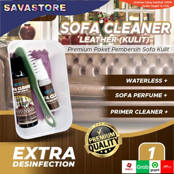 Jual Daily Sofa Cleaner Premium Spray Pembersih Sofa Kulit (Leather ...