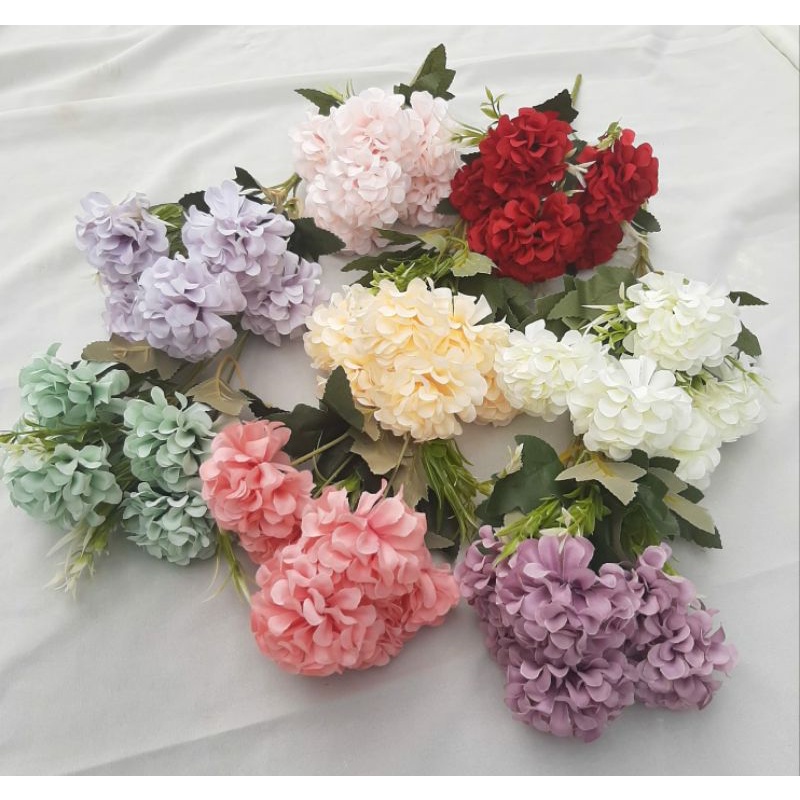 Jual BUNGA KRISAN POMPOM - BUNGA MEJA - BUNGA HIAS - BUNGA ARTIFICIAL ...