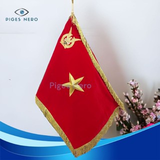 Jual Bendera Pataka Rapati Bintang 1 Logo TNI-AU Bordir - Merah ...