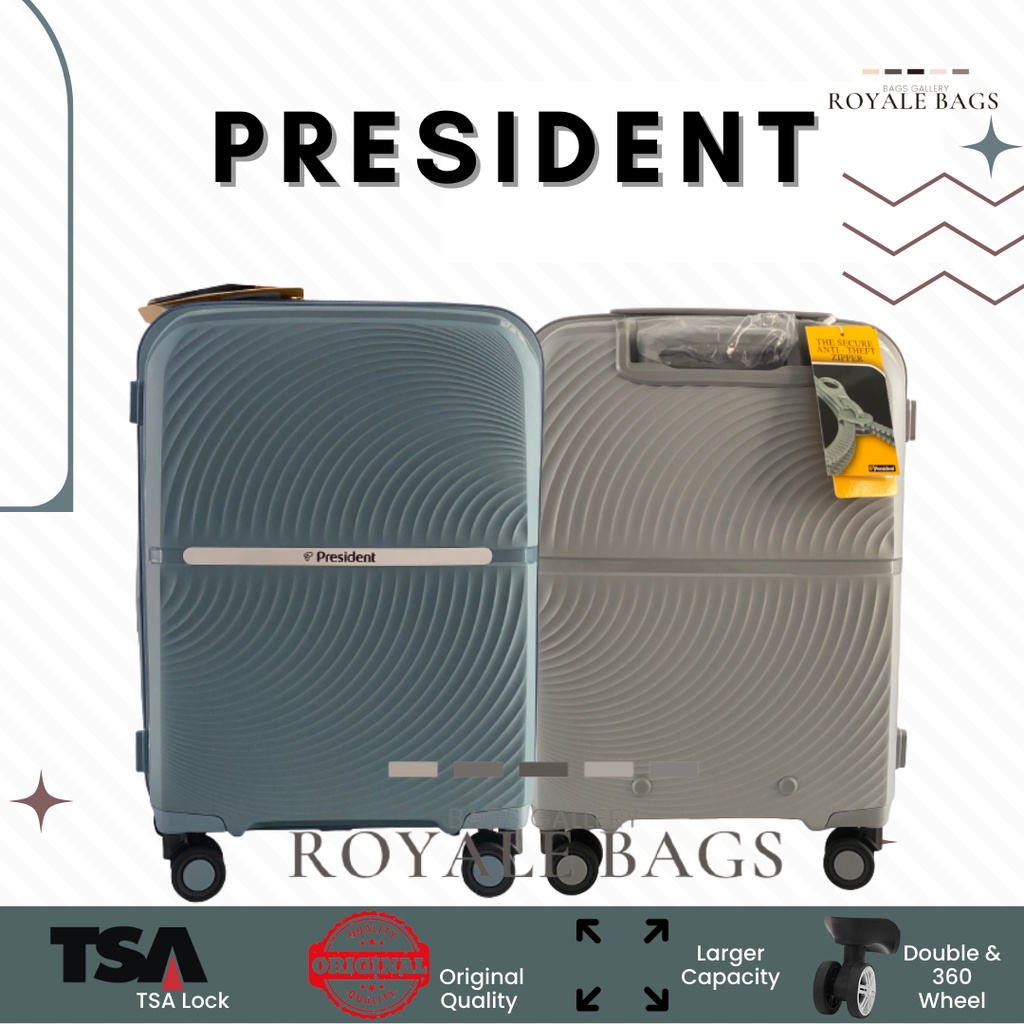 Jual President Series Tas Koper 20 inch Original / Koper 24 inch Fiber ...