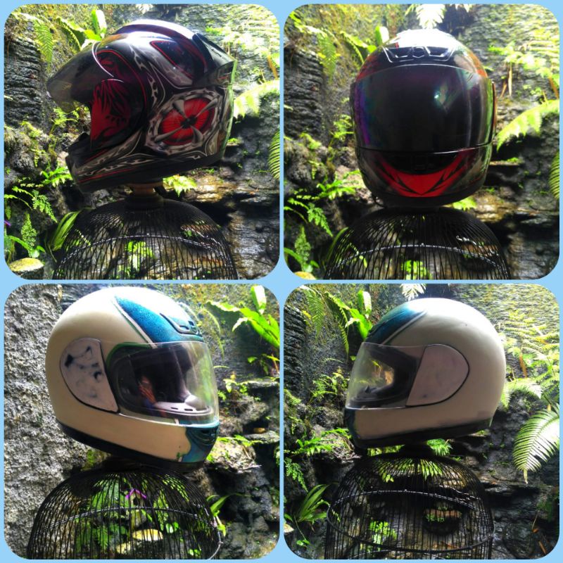 Jual HELM MOTOR ALA ALA BAHAN HELM MODIF HELM ORIGINAL NINJA R, RR ...