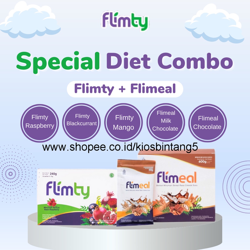 Jual Bundle Flimty box isi 16 sachet dan Flimeal box isi 12 sachet ...