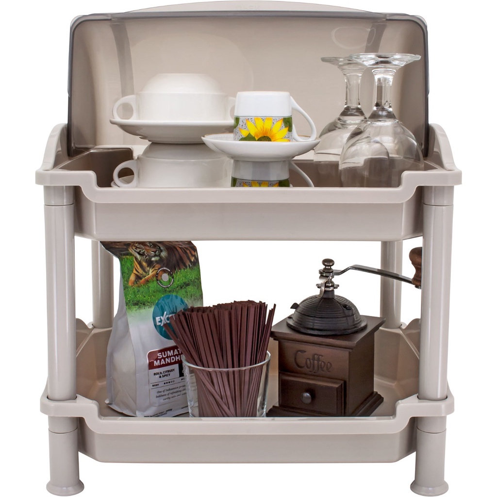 Jual RAK ROTI DAN MAKANAN 2 SUSUN (Delish Bread Case With Rack 2 tier ...