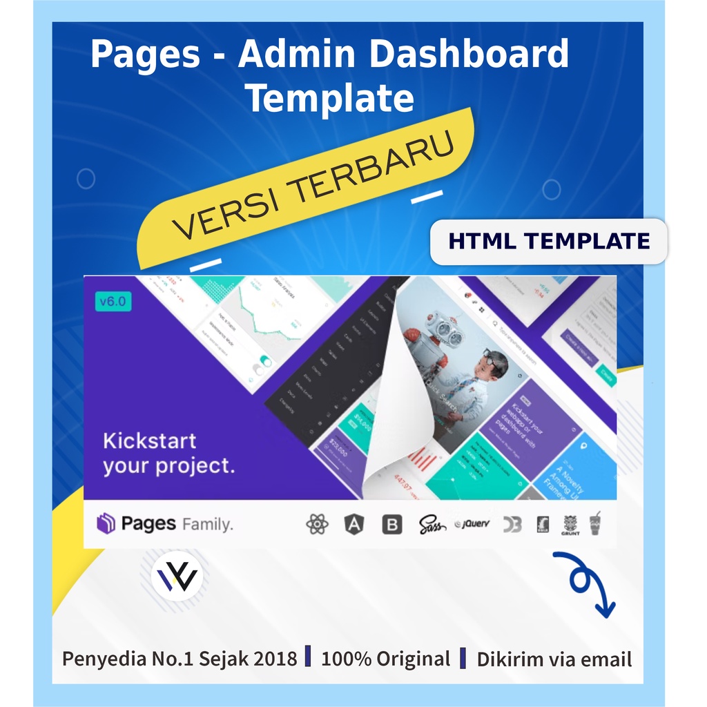 Jual Pages - Admin Dashboard Template | Shopee Indonesia