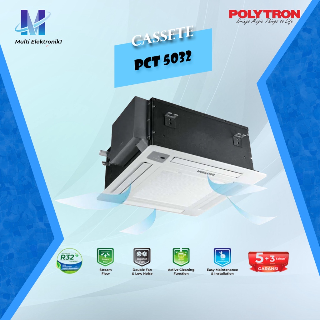 Jual AC CASSETTE POLYTRON 5 PK PCT-5032 | Shopee Indonesia