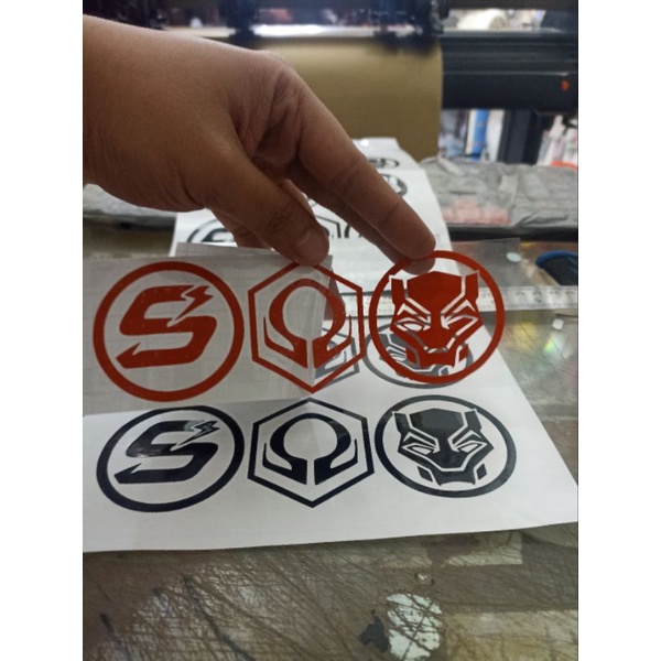 Jual Sticker cuting 3 logo keren#dapat semua sticker#cocok untuk ...