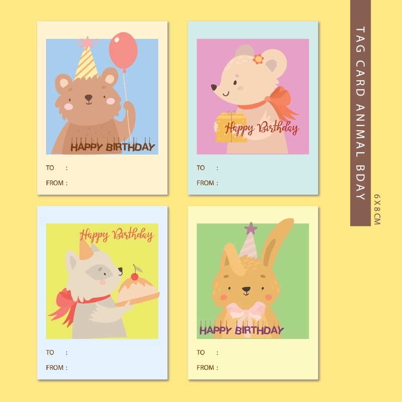 Jual HANG TAG ULANG TAHUN BIRTHDAY CARD BLANK CARDS KARTU UCAPAN HAPPY ...