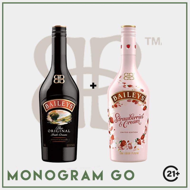 Jual Baileys Irish Cream 700ml + Baileys Strawberry 700ml | Shopee Indonesia